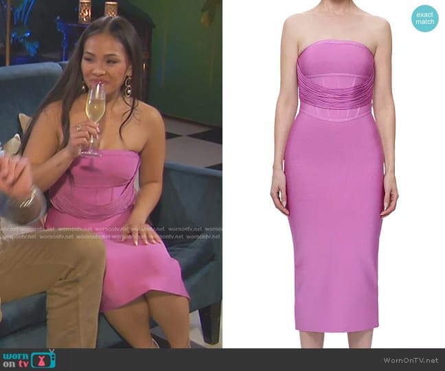 WornOnTV: Jenn Tran’s pink strapless dress on The Bachelorette | Jenn ...