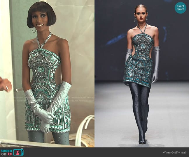 WornOnTV: Chanel’s embellished halter mini dress on The Real Housewives ...