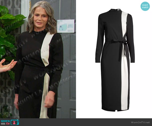 WornOnTV: Fiona’s black two-tone dress on Days of our Lives | Serena ...