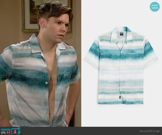 WornOnTV: RJ’s blue watercolor print shirt and shorts set on The Bold ...
