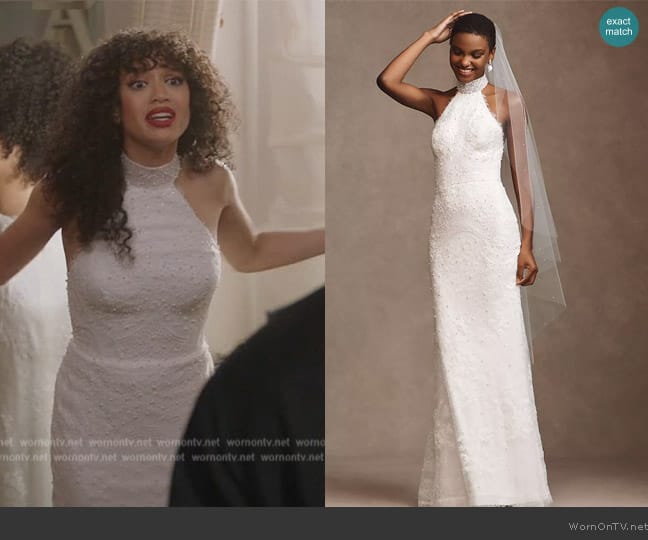 WornOnTV: Olivia’s white textured wedding dress on All American | Samantha Logan | Clothes and ...
