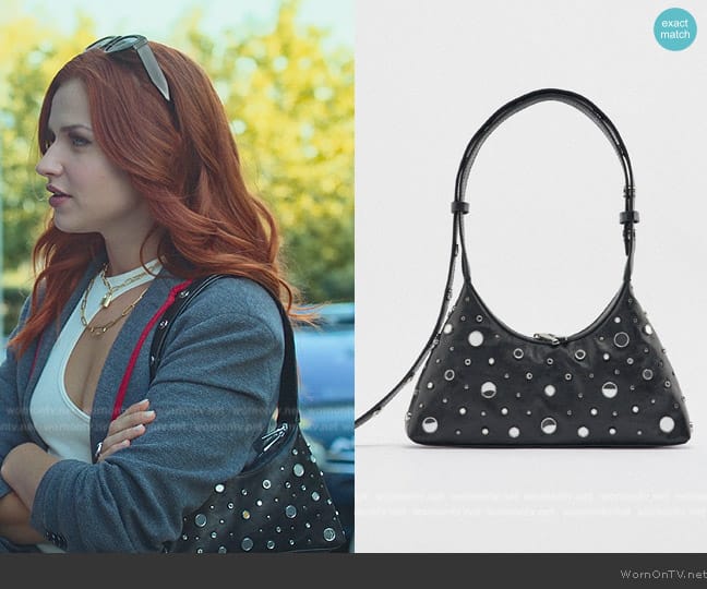 WornOnTV: Chloe’s black leather studded shoulder bag on Elite | Mirela ...