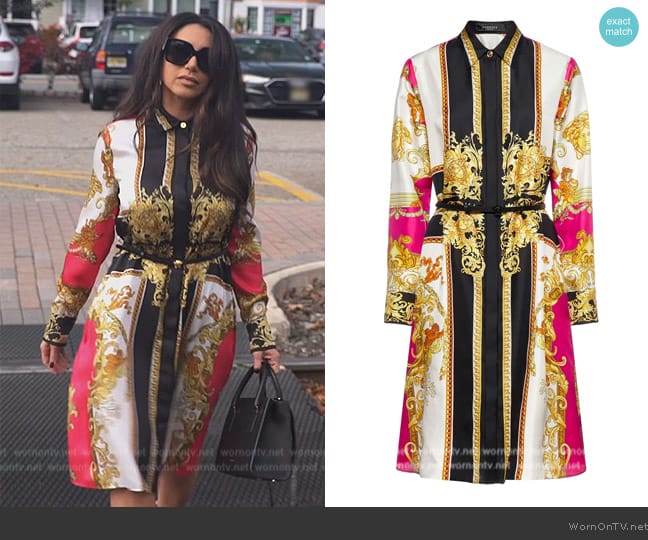 WornOnTV: Jennifer’s baroque print shirtdress on The Real Housewives of New Jersey | Jennifer ...