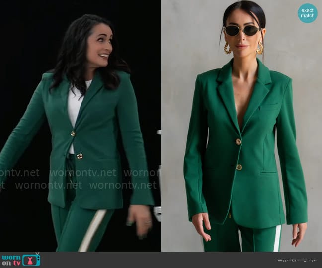 WornOnTV: Lois’s green suit on General Hospital | Rena Sofer | Clothes ...