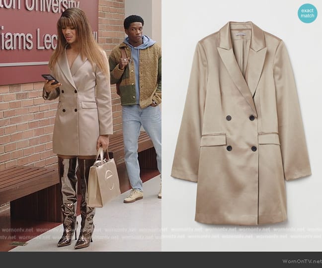 WornOnTV: Nathaniel’s satin coat and metallic boots on All American ...