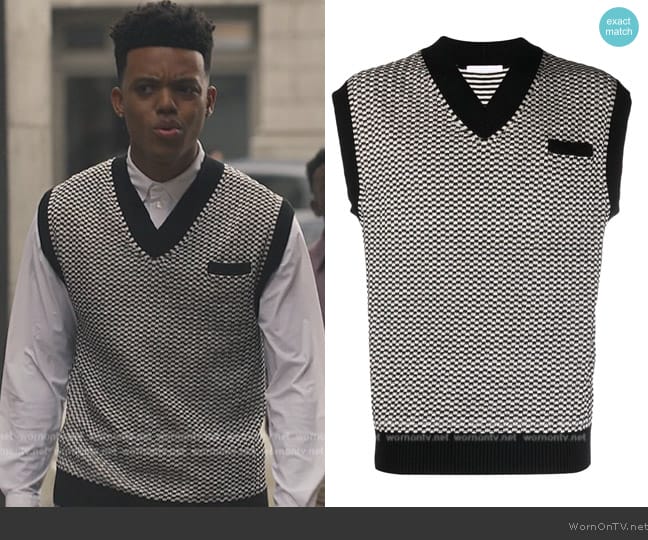 WornOnTV: Will’s black knit vest on Bel-Air | Jabari Banks | Clothes ...