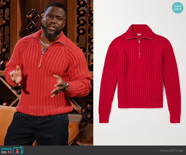 WornOnTV: Kevin Hart’s red half-zip sweater on Hart to Heart | Kevin ...