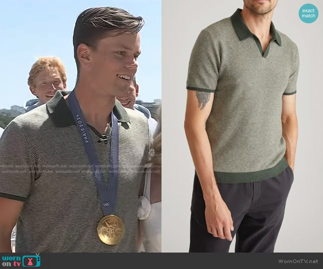 WornOnTV: Justin Best’s dark green striped knit polo on Today | Clothes ...