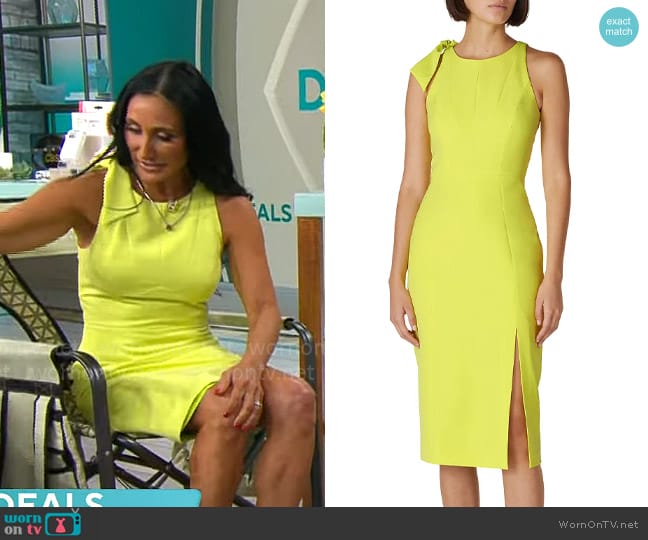 WornOnTV: Elizabeth Werner’s lime green dress on CBS Mornings ...