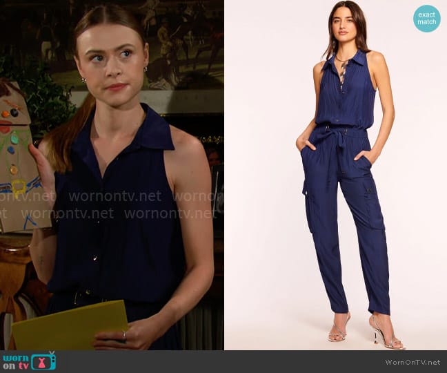 WornOnTV: Claire’s navy jumpsuit on The Young and the Restless | Hayley Erin | Clothes and ...