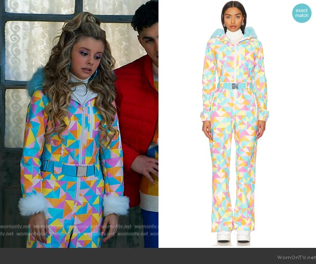 WornOnTV: Destiny’s multicolored ski suit on Bunkd | Mallory James Mahoney | Clothes and ...