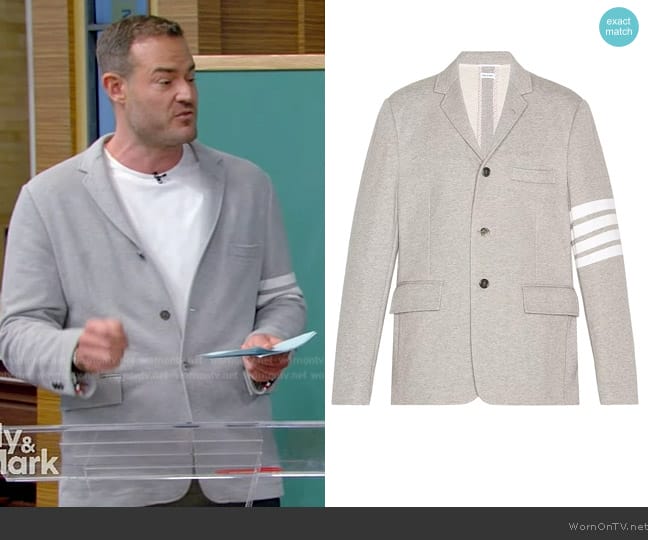 WornOnTV: Brian Grey’s gray stripe sleeve jacket on Live with Kelly and Mark | Clothes and ...