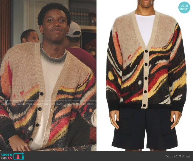 WornOnTV: Lando’s beige printed cardigan on All American Homecoming ...