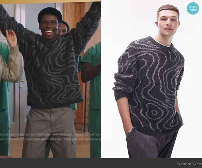 WornOnTV: Lando’s black swirl print sweater on All American Homecoming ...