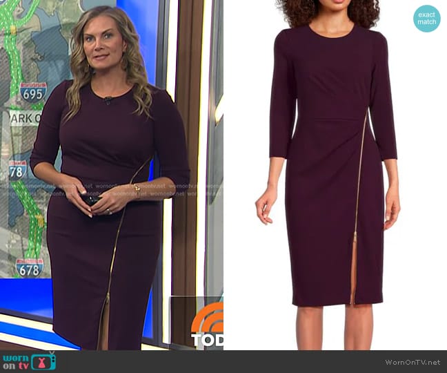 WornOnTV: Emily’s purple zip dress on Today | Emily West | Clothes and ...