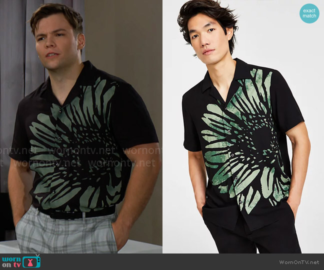 WornOnTV: RJ’s black large flower graphic shirt on The Bold and the ...