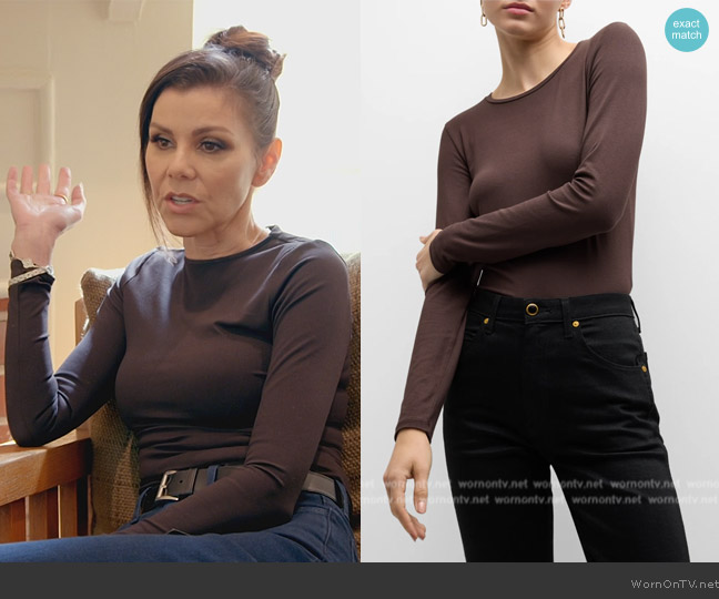 WornOnTV: Heather’s brown mesh top on The Real Housewives of Orange ...