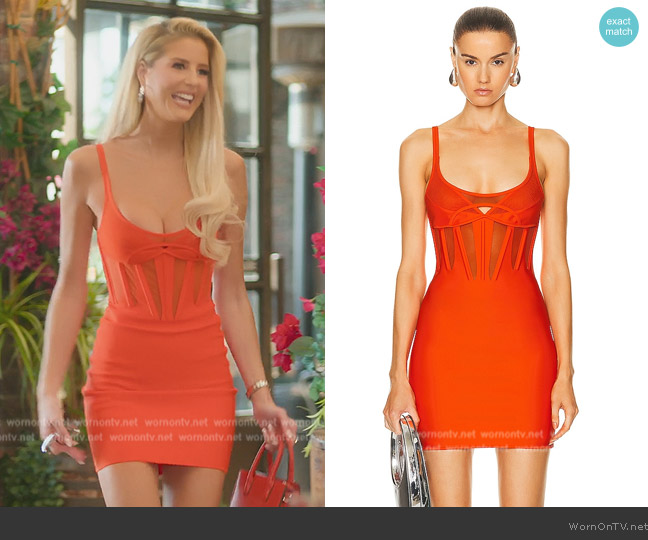 WornOnTV: Emma’s red corset mini dress on Selling Sunset | Emma Hernan ...