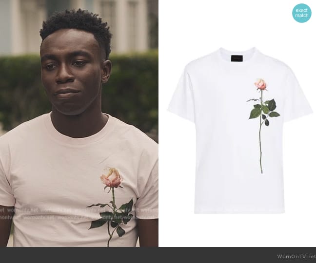 WornOnTV: Carlton’s rose graphic tee on Bel-Air | Olly Sholotan ...