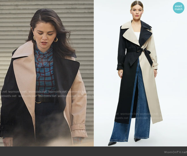 WornOnTV: Mabel’s colorblock trench coat on Only Murders in the Building | Selena Gomez ...