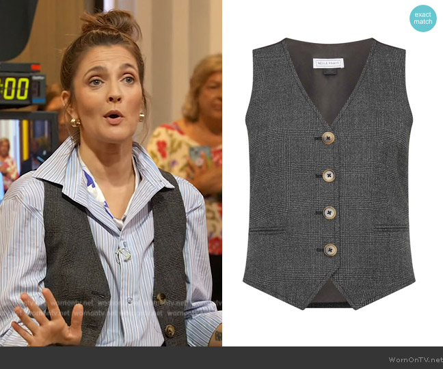 WornOnTV: Drew’s gray plaid vest and pants on The Drew Barrymore Show | Drew Barrymore | Clothes ...