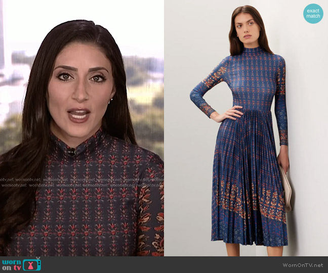 WornOnTV: Allie Raffa’s floral print dress on NBC News Daily | Clothes ...