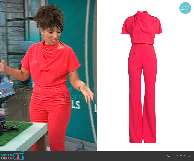 WornOnTV: Gabrielle Kerr’s cowl neck jumpsuit on CBS Mornings ...