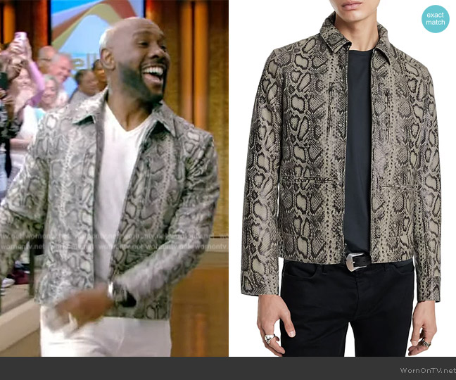 WornOnTV: Morris Chestnut’s gray snake skin print jacket on Live with Kelly and Mark | Clothes ...