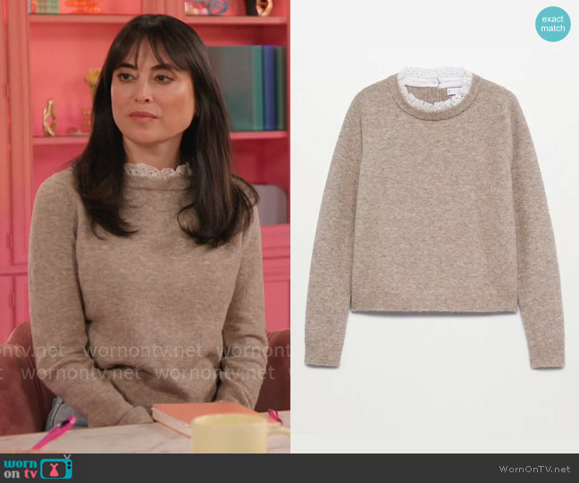 WornOnTV: Lisa’s taupe sweater on Celebrations with Lacey Chabert ...