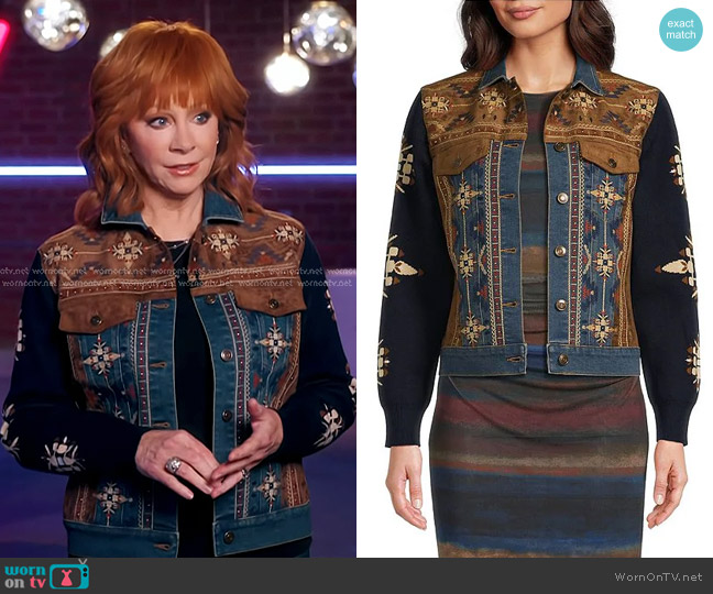 WornOnTV: Reba’s embroidered denim jacket on The Voice | Reba McEntire ...