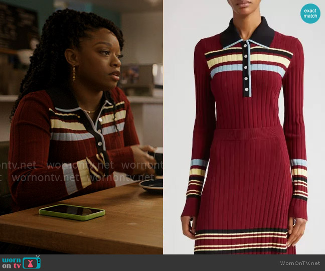 WornOnTV: Izzy’s burgundy striped polo top on The Lincoln Lawyer | Jazz ...