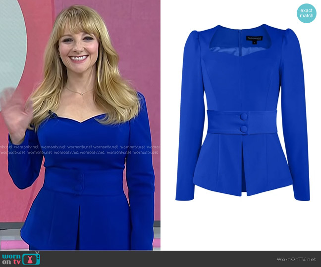 WornOnTV: Melissa Rauch’s blue peplum top on Today | Clothes and ...