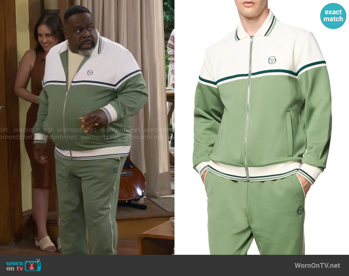 WornOnTV: Calvin’s green and white colorblock track suit on The ...