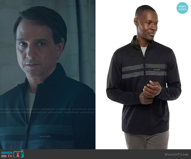 WornOnTV: Daniel’s black stripe half-zip sweatshirt on Cobra Kai ...