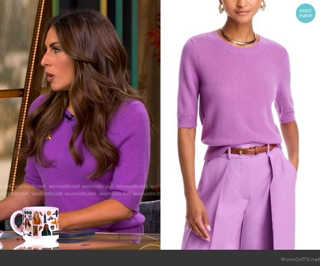 WornOnTV: Alyssa’s purple short sleeve top on The View | Alyssa Farah Griffin | Clothes and ...