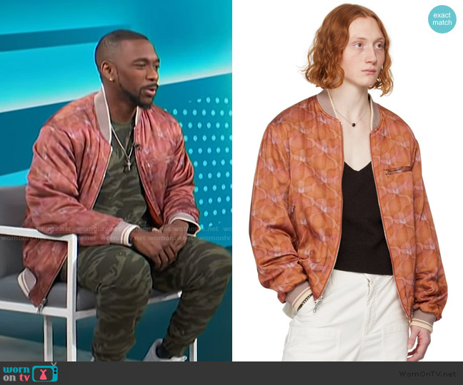 WornOnTV: Jay Pharoah’s printed bomber jacket on Access Hollywood | Clothes and Wardrobe from TV