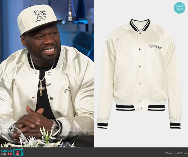 WornOnTV: 50 cent’s satin bomber jacket on The Kelly Clarkson Show ...