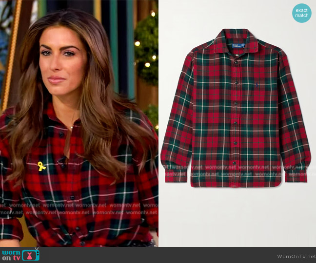 WornOnTV: Alyssa’s red plaid shirt on The View | Alyssa Farah Griffin ...