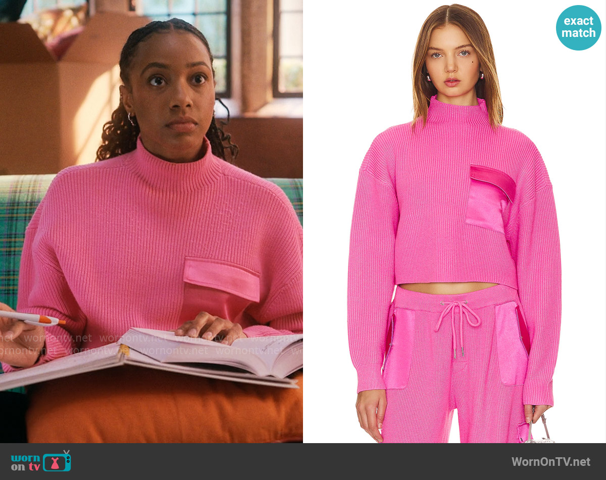 WornOnTV: Whitney’s pink sweater with pocket on The Sex Lives of ...
