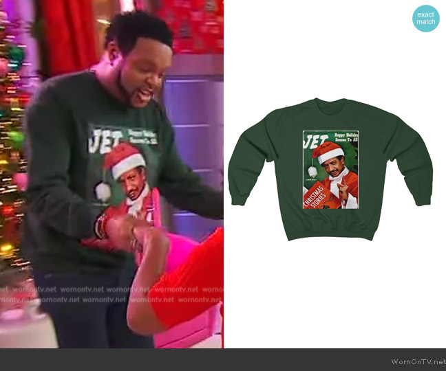 WornOnTV: Jawn’s green Christmas sweater on Sherri | Jawn Murray ...