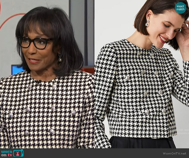 WornOnTV: Rehema Ellis’s houndstooth jacket on NBC News Daily | Clothes ...