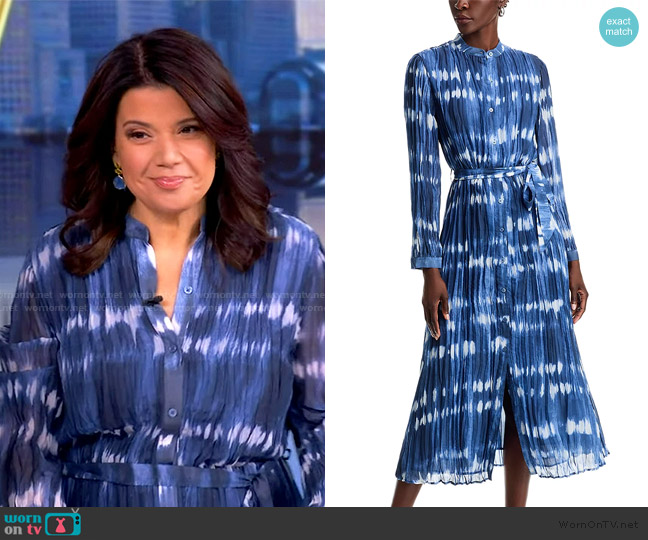 WornOnTV: Ana’s blue tie dye maxi dress on The View | Ana Navarro ...