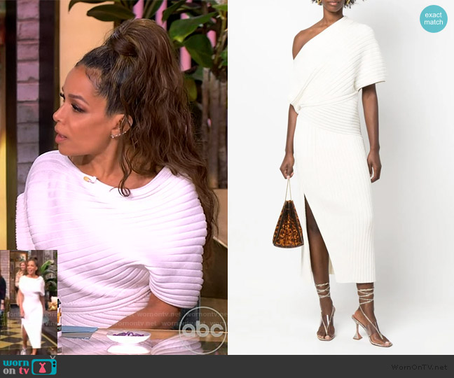 WornOnTV: Sunny’s white ribbed off shoulder dress on The View | Sunny Hostin | Clothes and ...