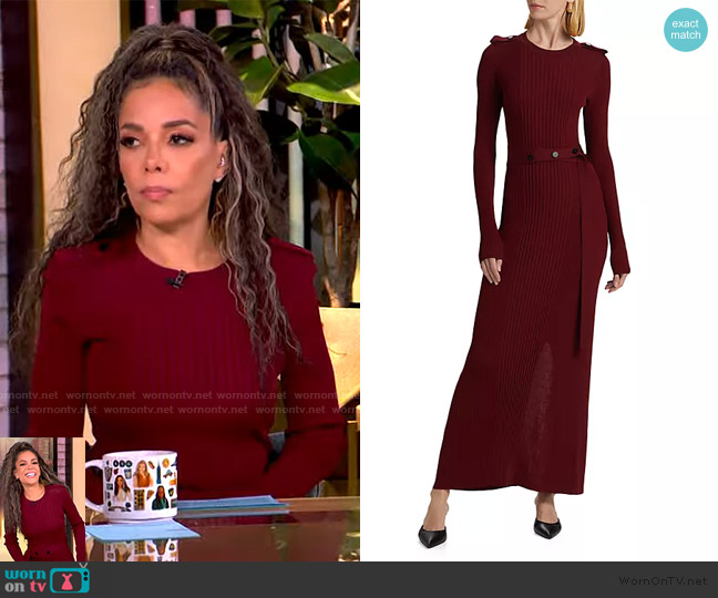 WornOnTV: Sunny’s burgundy ribbed maxi dress on The View | Sunny Hostin | Clothes and Wardrobe ...