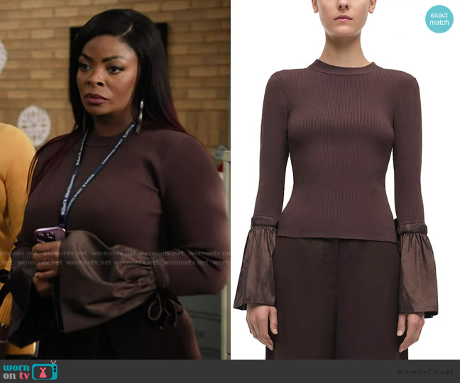 WornOnTV: Ava’s brown bell sleeve top on Abbott Elementary | Janelle James | Clothes and ...