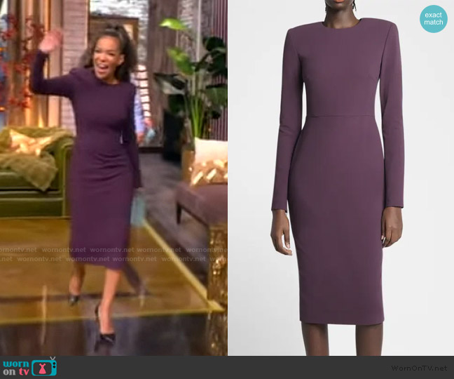 WornOnTV: Sunny’s purple long sleeve sheath dress on The View | Sunny Hostin | Clothes and ...