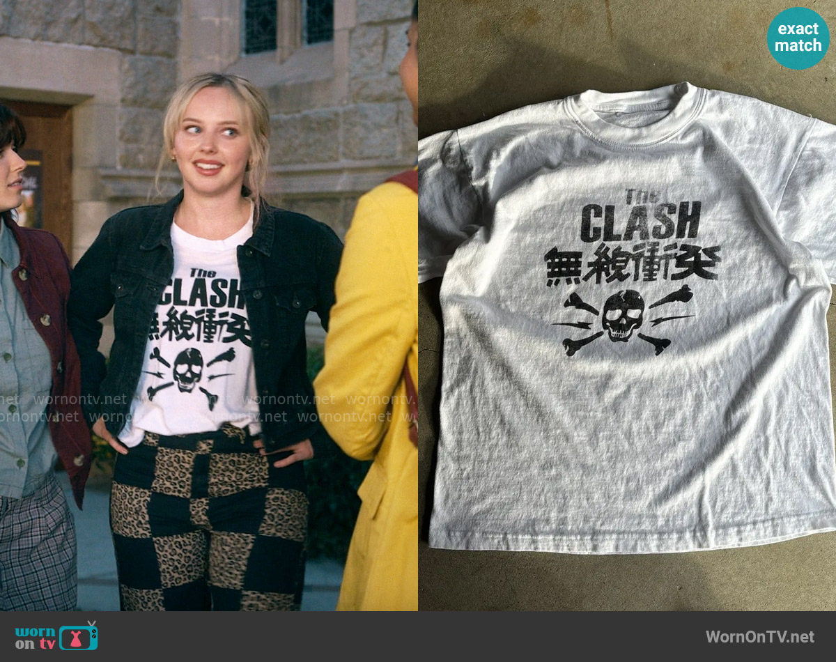WornOnTV: Taylor’s The Clash t-shirt and leopard checkerboard jeans on ...