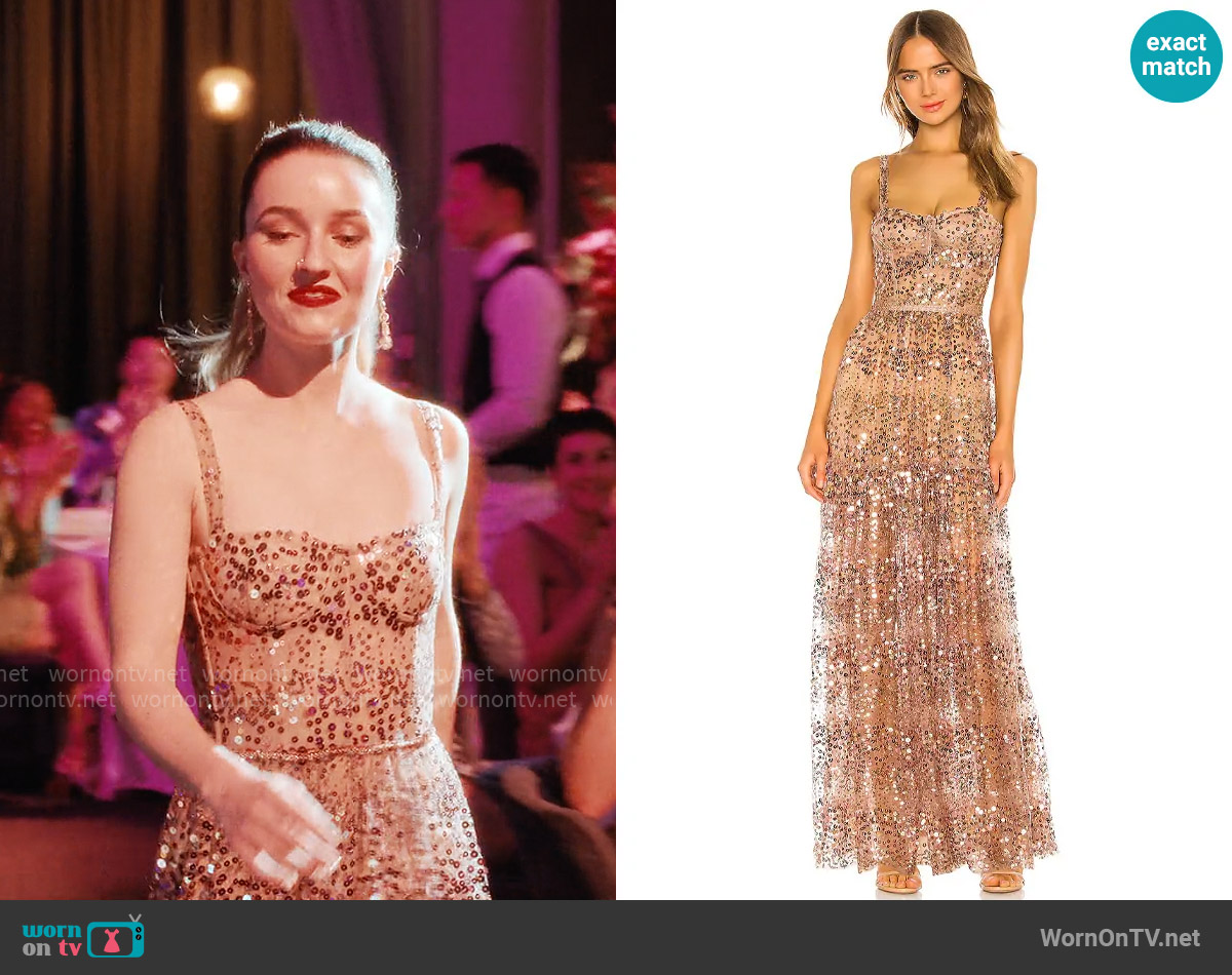 WornOnTV: Belle Gibson’s sequin bustier gown on Apple Cider Vinegar ...