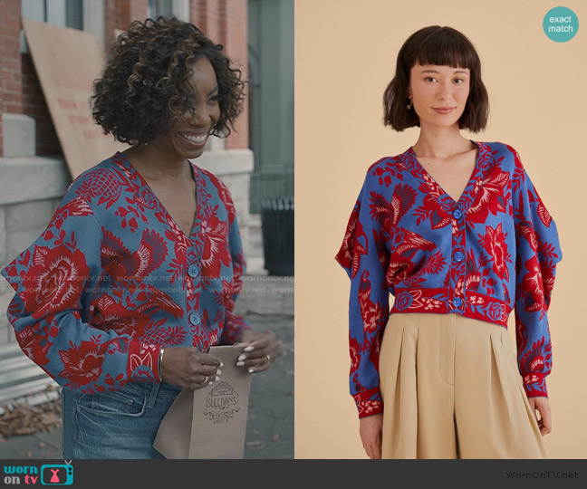 WornOnTV: Helen’s blue floral print cardigan on Sweet Magnolias ...