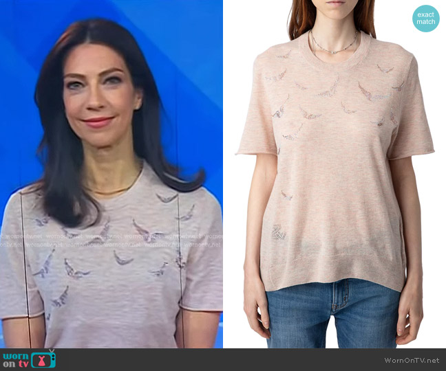 WornOnTV: Natalie’s pink embellished tee on Today | Dr. Natalie Azar ...